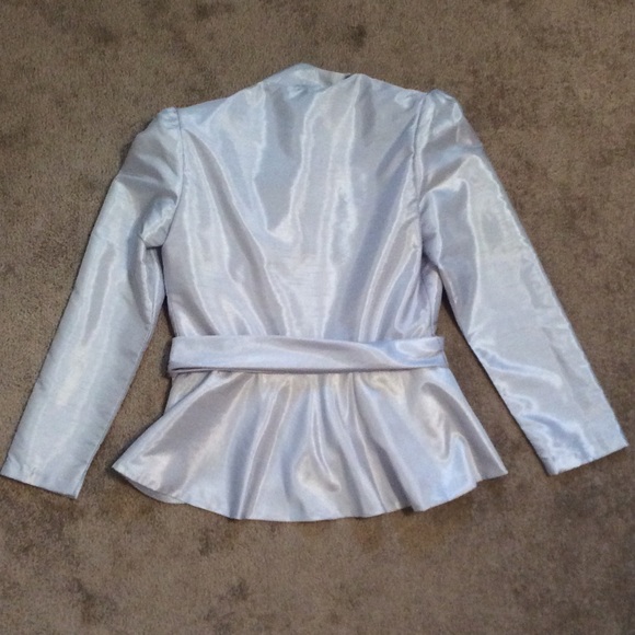 Vintage | Dresses | Gorgeous Silver Gray Vintage Dress Jacket Set ...